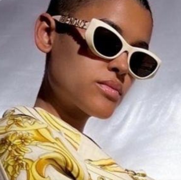 Fendi | Accessories | Nwt Fendi V Sunglasses In White From The Fendace ...